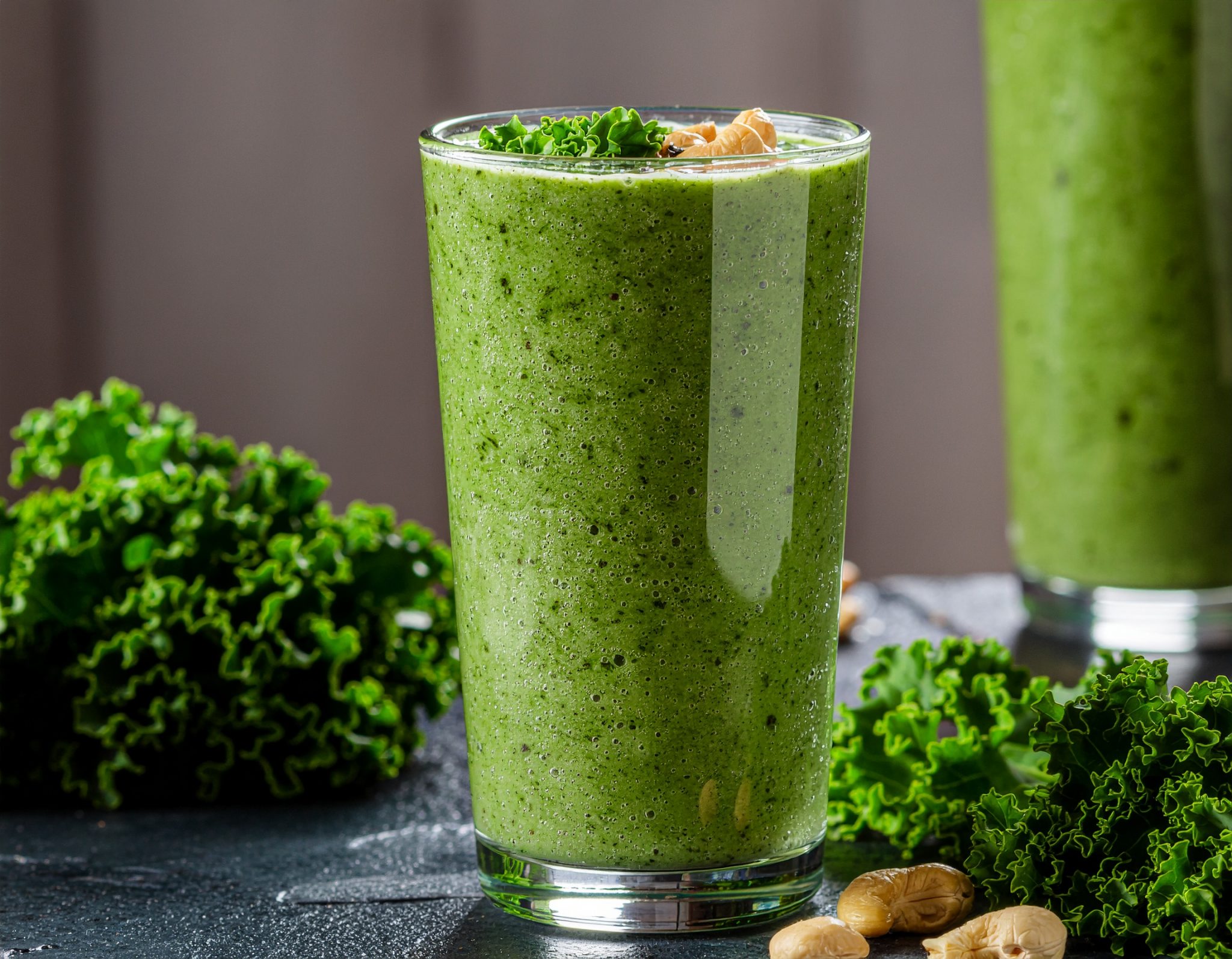 Grünkohl-Cashew-Shake - Muskelrezepte.de